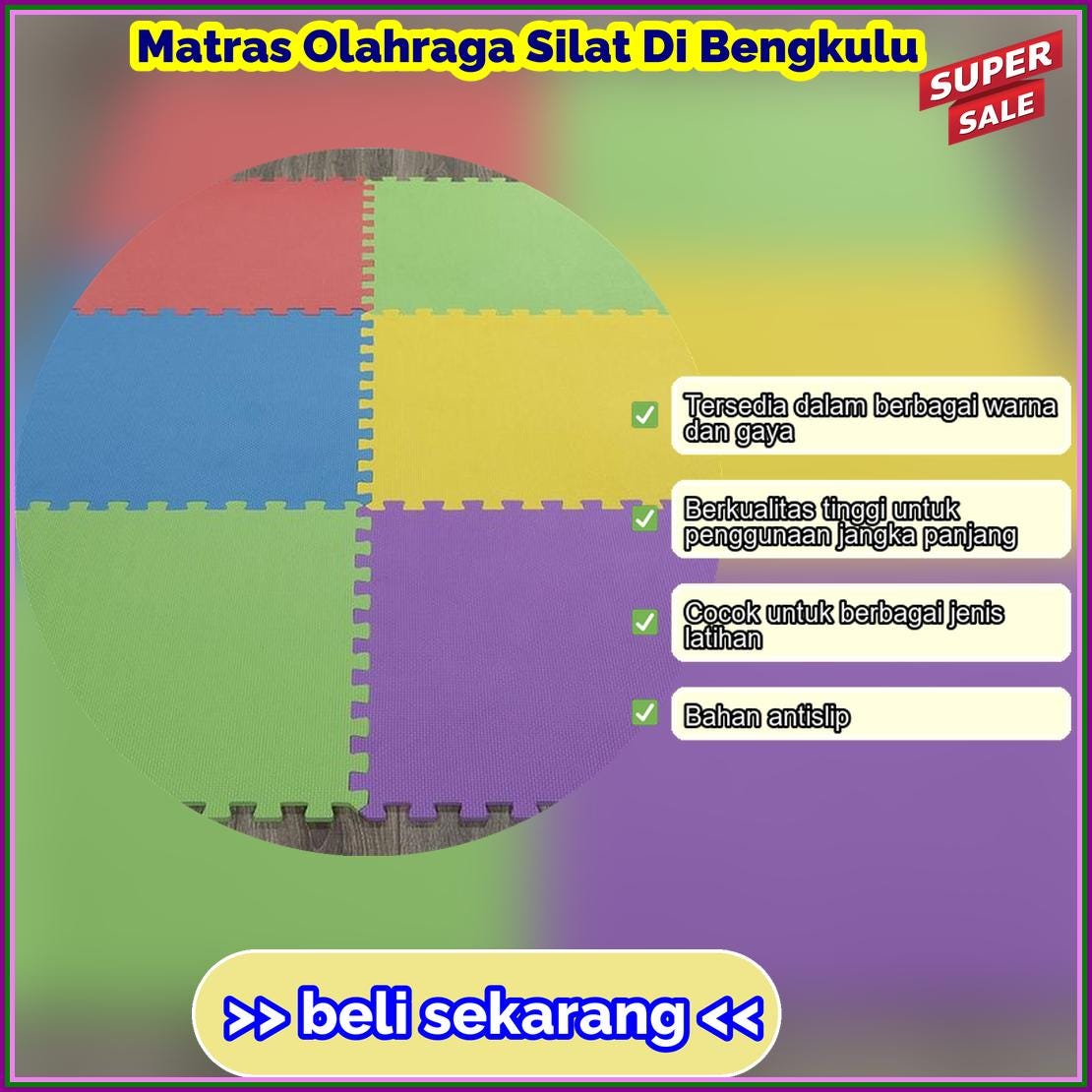 Matras Olahraga Silat Di Bengkulu - Tatami Matras - Medium
