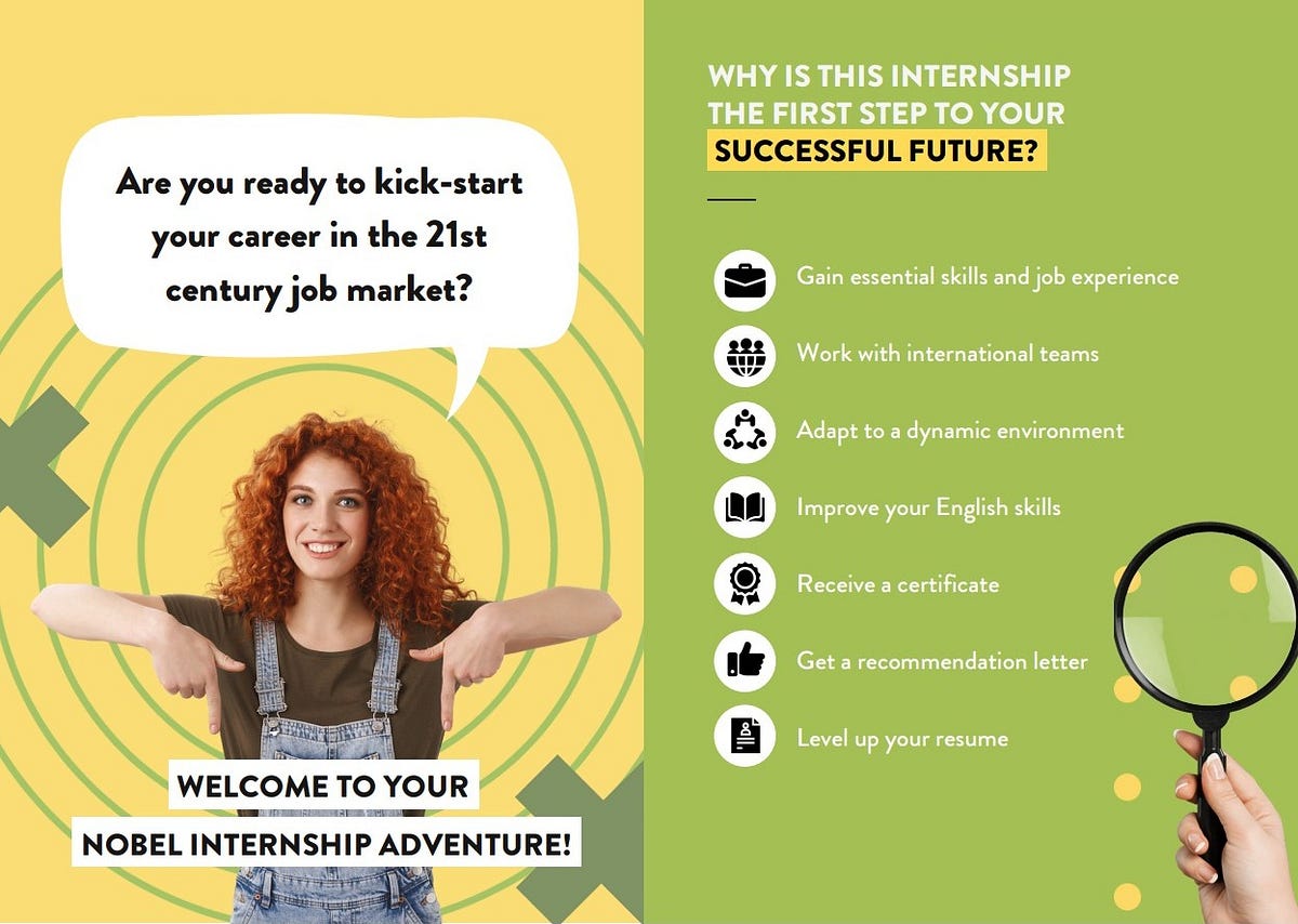 Nobel Internship-Global Staj Fırsatı | by Sıdal Güray | Türkçe Yayın ...