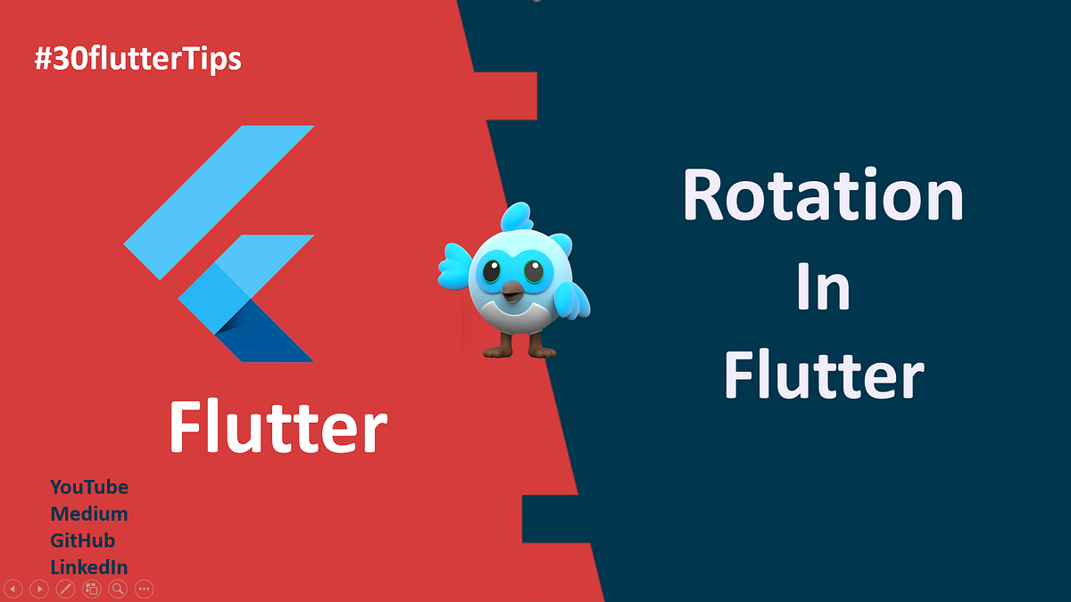 30 Flutter Tips| FT23: Rotation In Flutter | by Lakshydeep Vikram | Go With Flutter | Medium