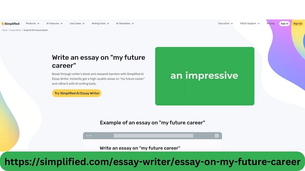 My Future Career Essay Writer. Navigating Tomorrow: Free Online My ... My Future Career Essay Writer. Navigating Tomorrow: Free Online My ...