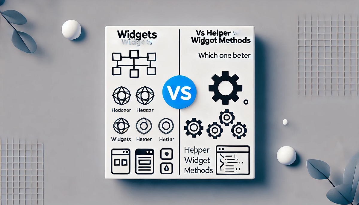 Widgets vs. Helper Widget Methods in Flutter. Which one is better? | by Kamran khan | Level Up ...