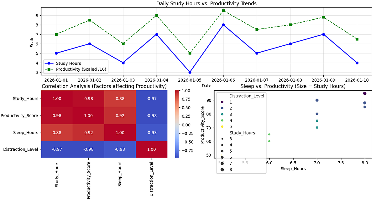 STUDENT DAILY STUDY ROUTINE ANALYSIS | by Aayushisingh | Jan, 2026 | Medium