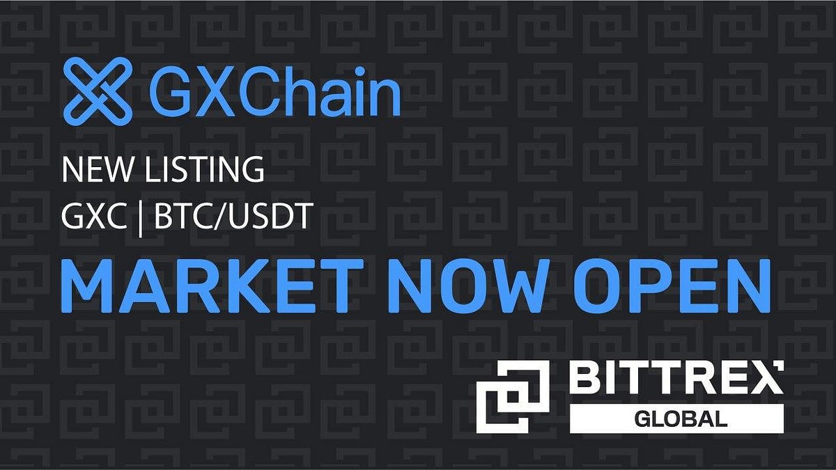 New Coin Listing: GXChain (GXC). We are excited to announce the listing ...