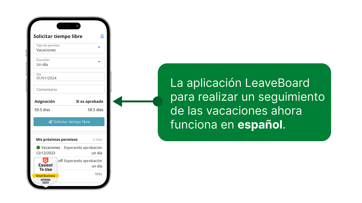 The Vacation Tracker App Now Works in Spanish. | by LeaveBoard ...