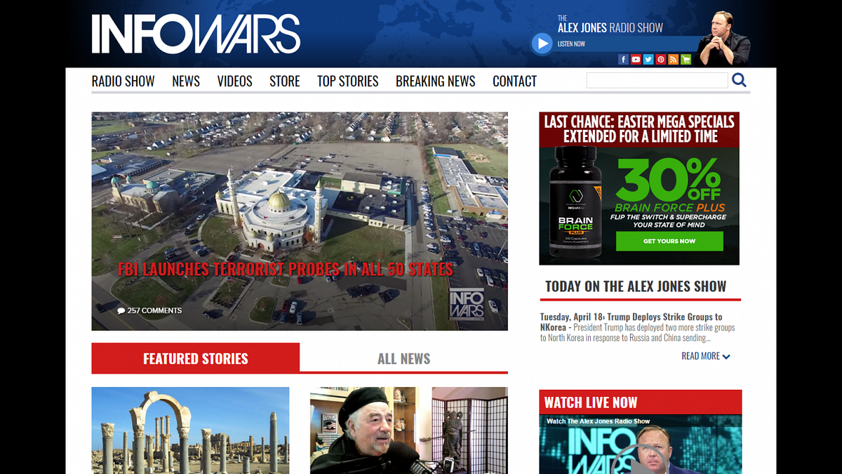 InfoWars. The site founded in 1999, spread so… | by Rallbritton | Medium