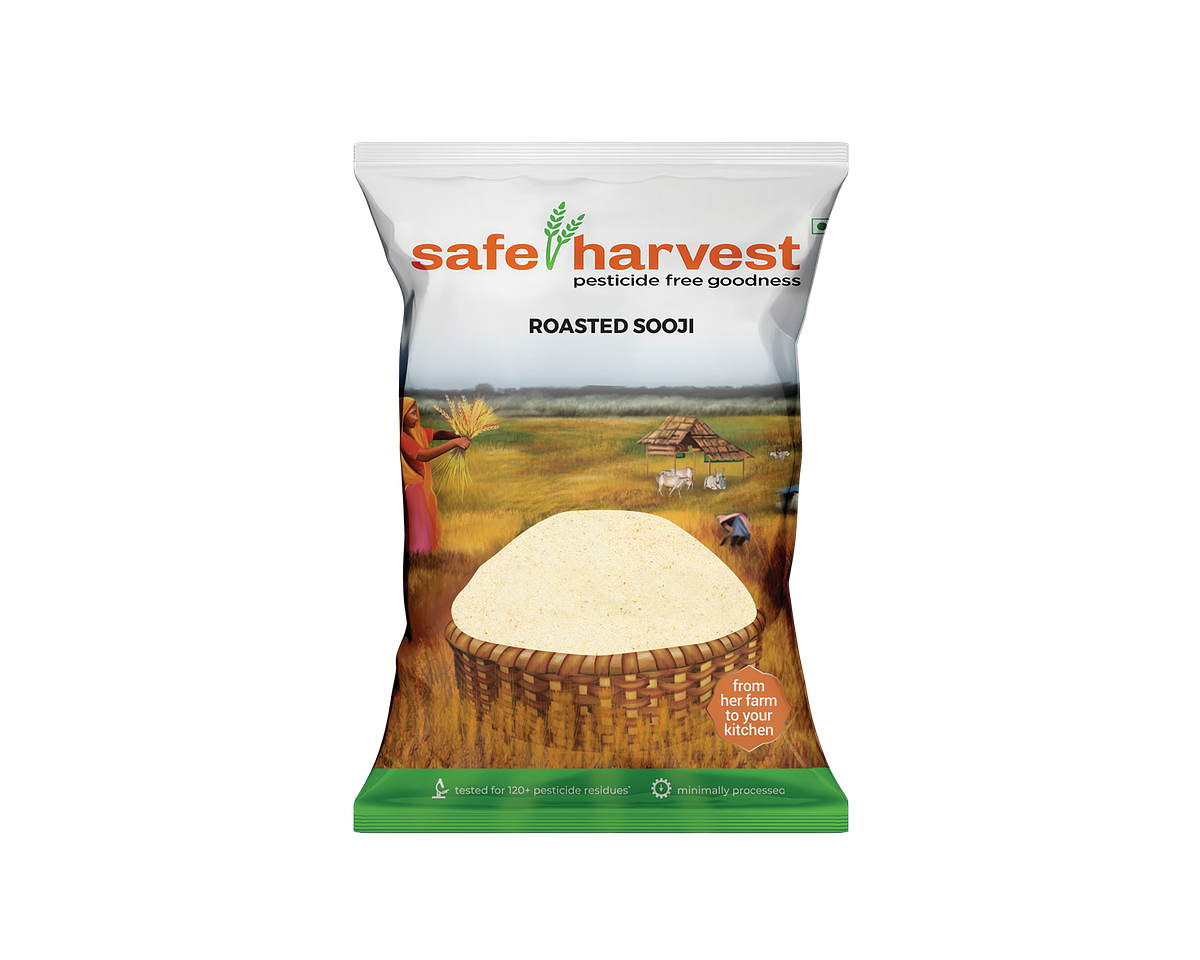 Buy sooji online | Safe Harvest Sooji (Rava) | Roasted Sooji - Safe ...