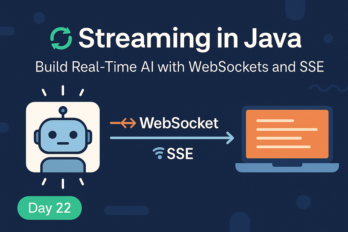 Day 22: 🔄 Streaming in Java — Build Real-Time AI with WebSockets and SSE | by Somya Golchha ...