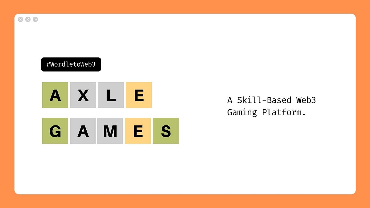 Bringing #WordletoWeb3 — Axle Games | by Axle Games | Medium