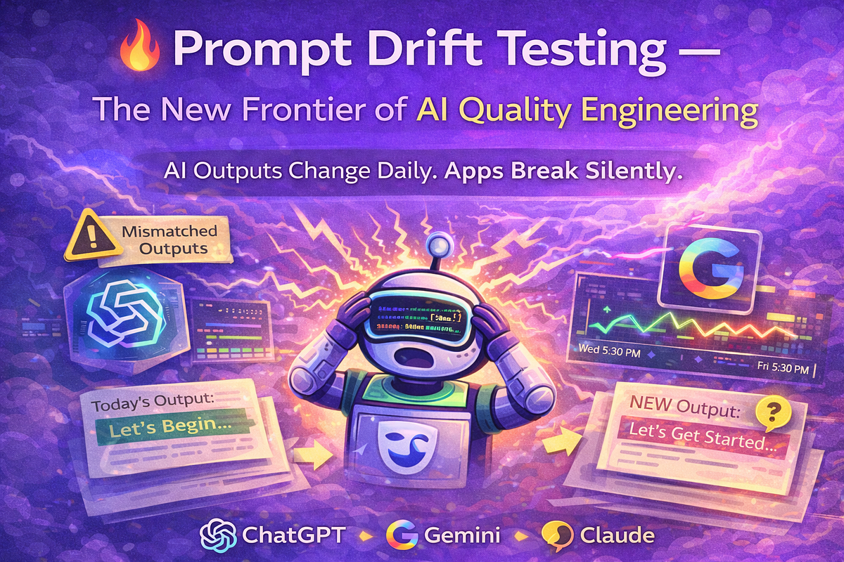 🔥 Prompt Drift Testing — The New Frontier of AI Quality Engineering ...