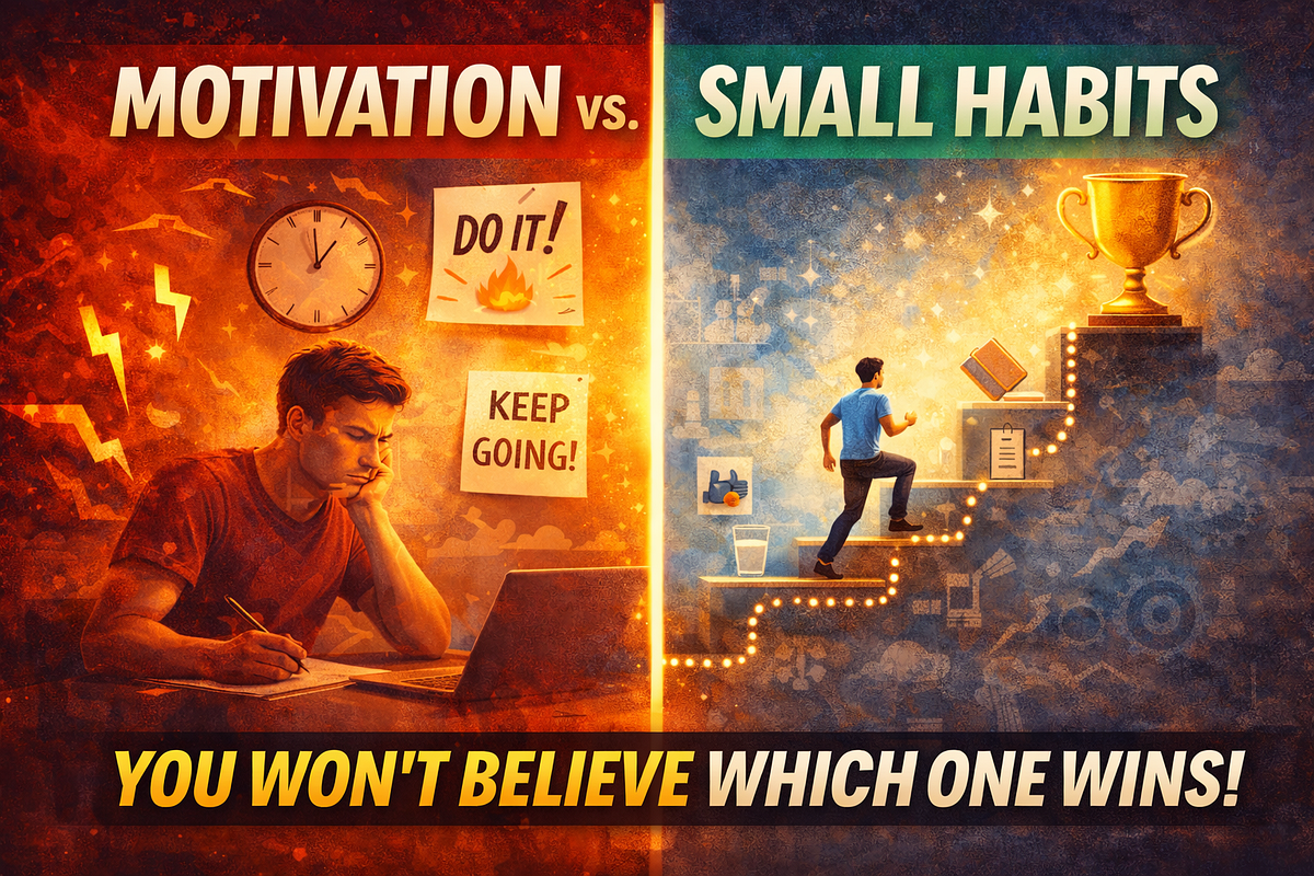 Why Small Habits Beat Motivation Every Time | by Free Learning Library ...