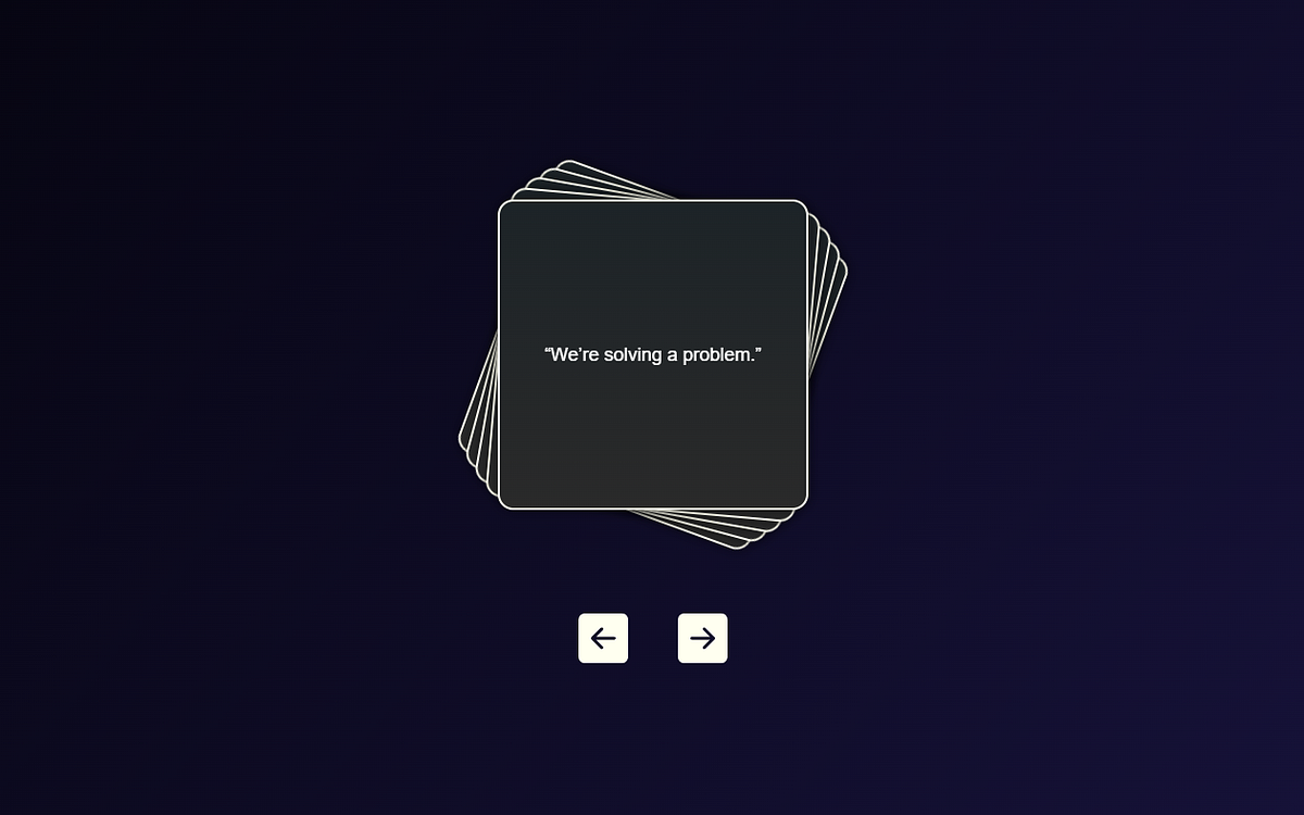 Making an animated card deck Framer & React component | by Michalis ...