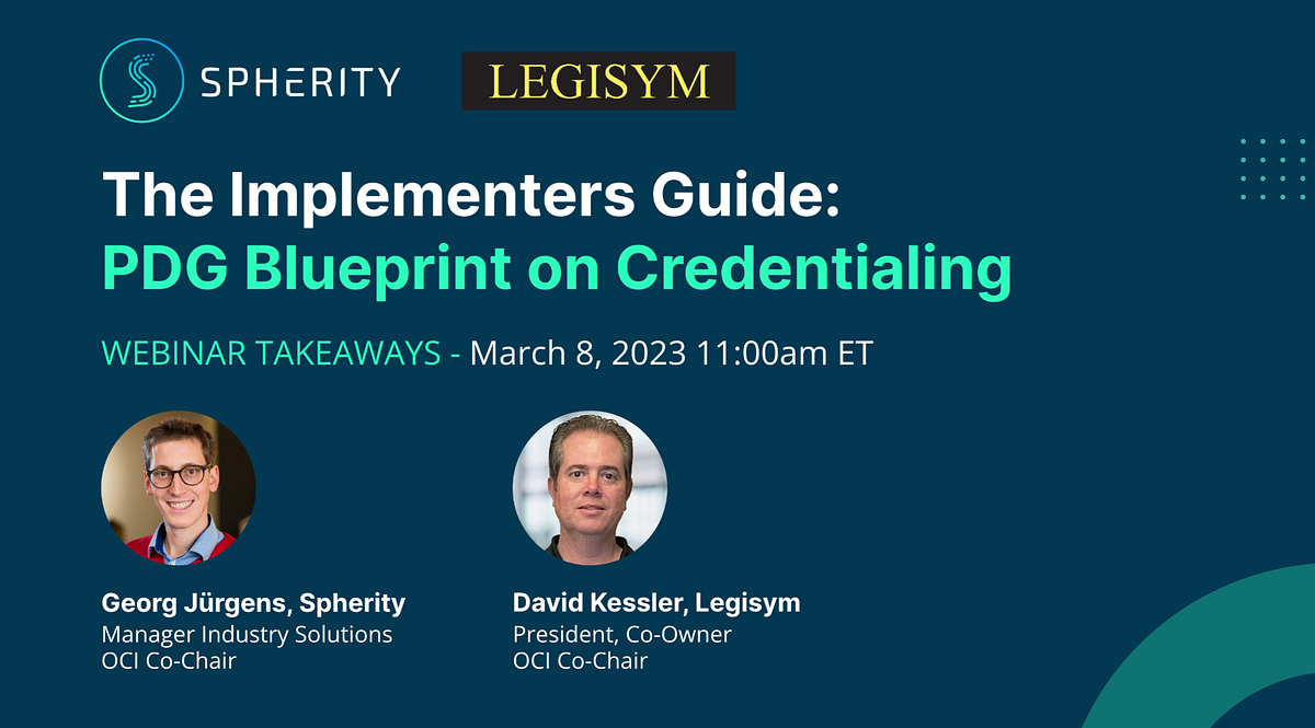 Takeaways from the webinar — The Implementers Guide: PDG Blueprint on ...