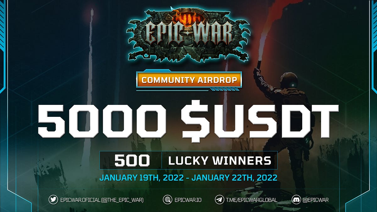 Epic War Airdrop Event Announcement | by Linnie Dinh | epicwar | Medium