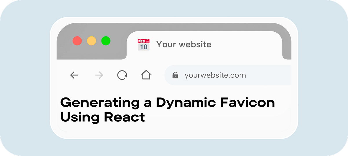 Generating a Dynamic Favicon Using React | by Suman Sengupta | Geotech Blogs