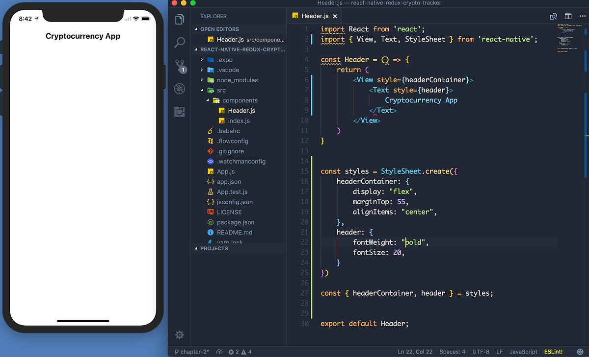 Let’s Build: Cryptocurrency Native Mobile App With React Native + Redux — Chapter II | by Trevor ...