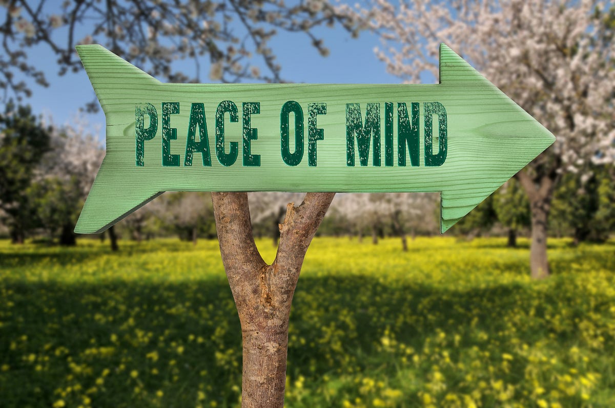 How to create peace of mind. “It’s in letting go of distraction that ...