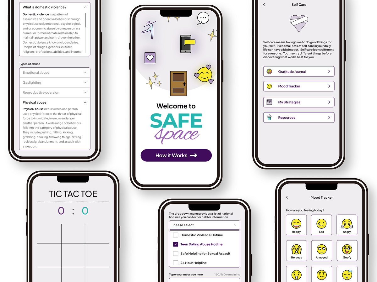 Redesigning the Safe Space app. Last year I joined Opportunity Hack ...