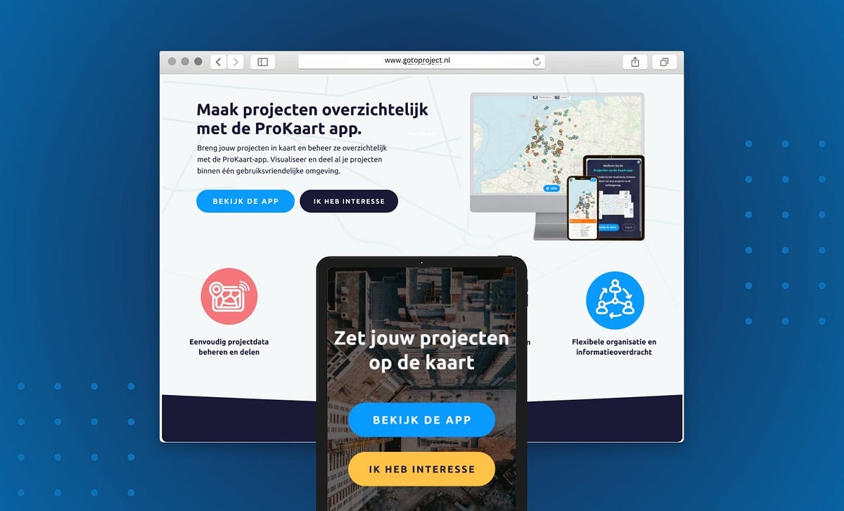 UX case study — Gotoproject Landingspagina | by Loes van den Brule | Medium