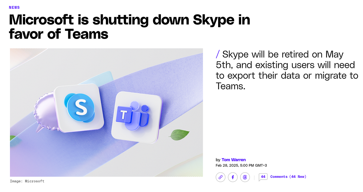 Microsoft is Shutting Down Skype — Here’s the Big Lesson for ...