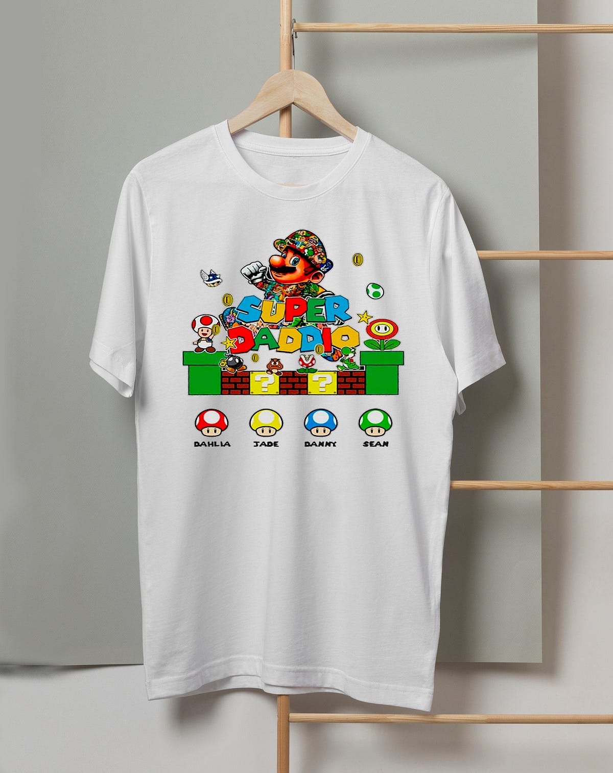 Father’s Day Gift | Personalization Super Daddio Shirt | Super Dad Shirt | Super Daddio Father’s ...