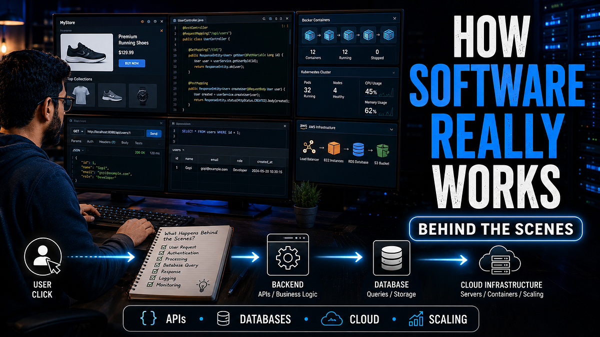 How Real World Software Is Built Behind the Scenes | by Gopi C K | All ...
