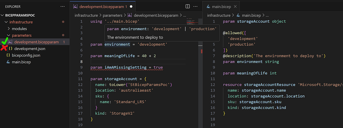 Did you know… Azure bicepparam files are a thing 😮 - tech-lah - Medium