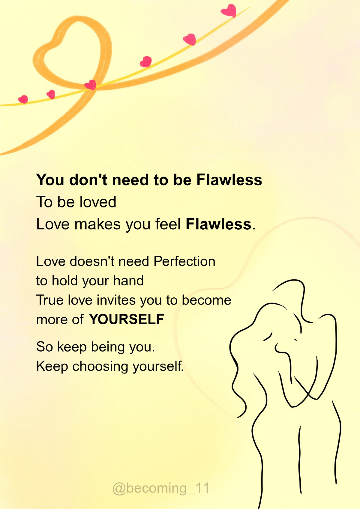 Love does not need you to be flawless in order to be chosen. | by ...