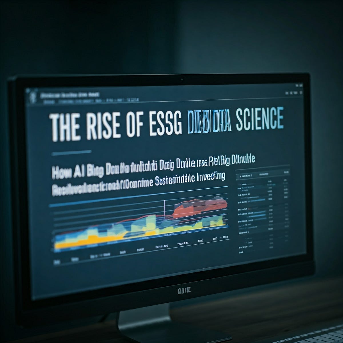 The Rise of ESG Data Science: How AI and Big Data Are Revolutionizing Sustainable Investing | by ...