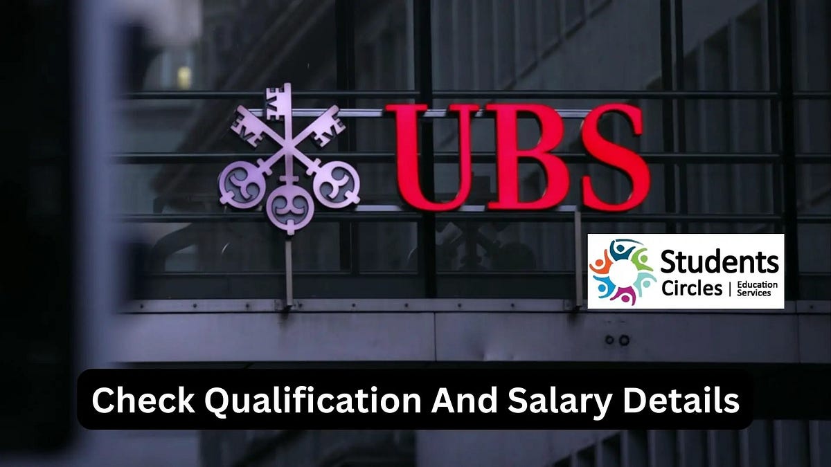 UBS Freshers Recruitment 2023, Software Engineer | Check Details | by V ...