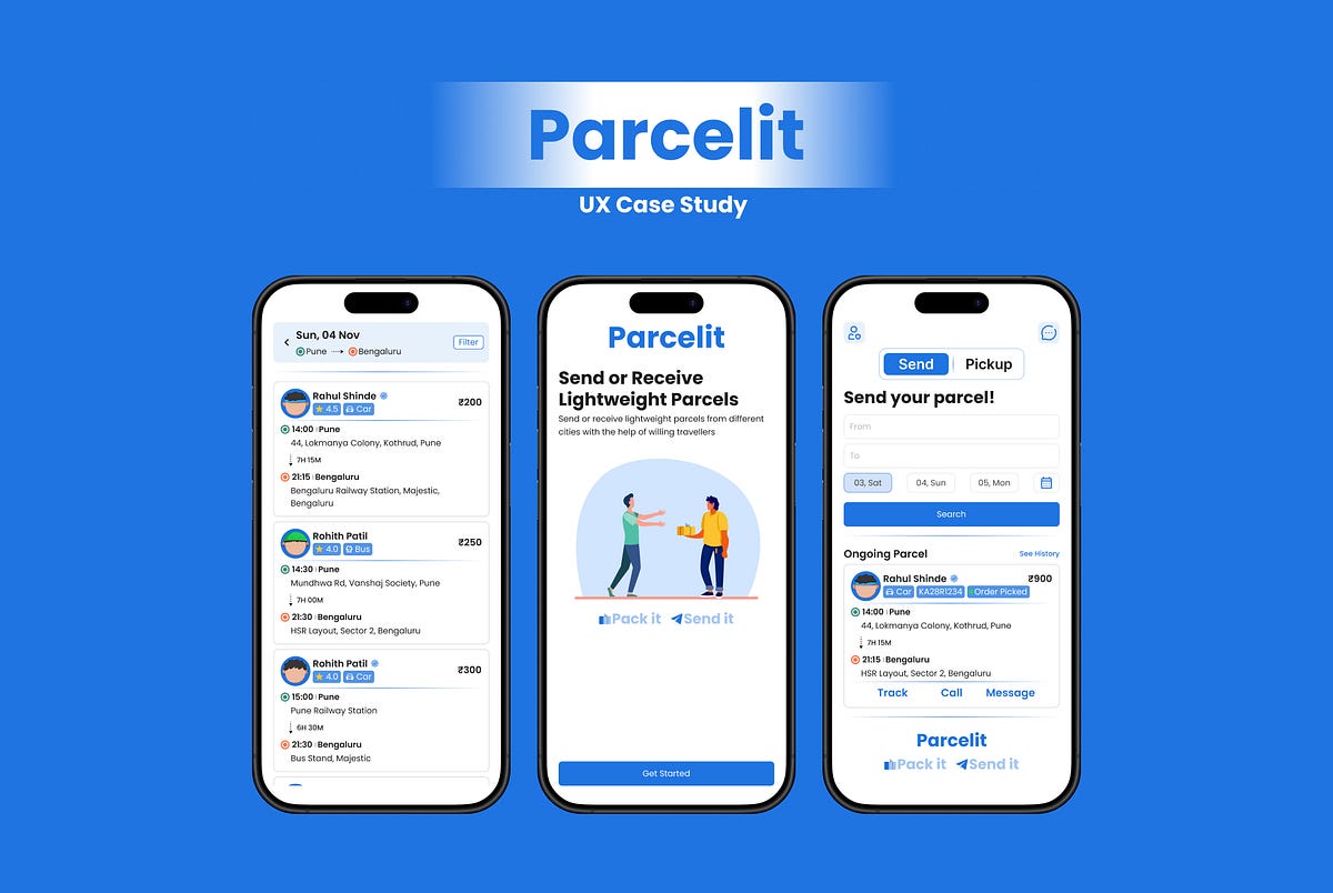 Parcelit : UX Case Study. In this case study, we will discuss how… | by ...