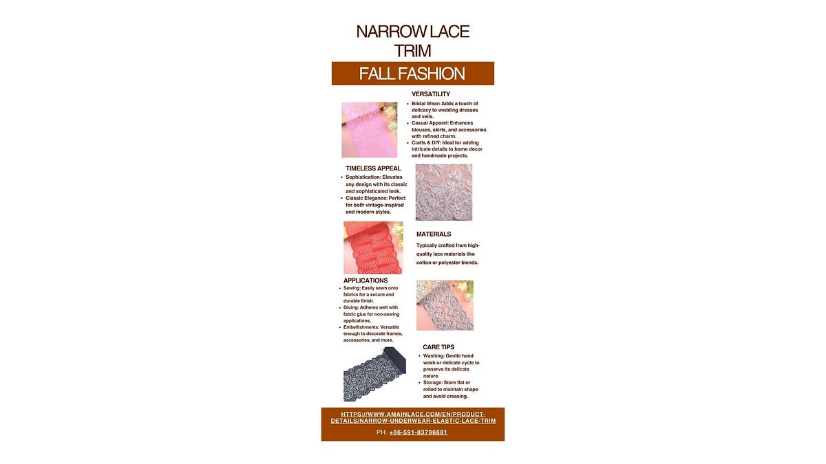 Versatile Beauty of Narrow Lace Trim - Amainlace - Medium