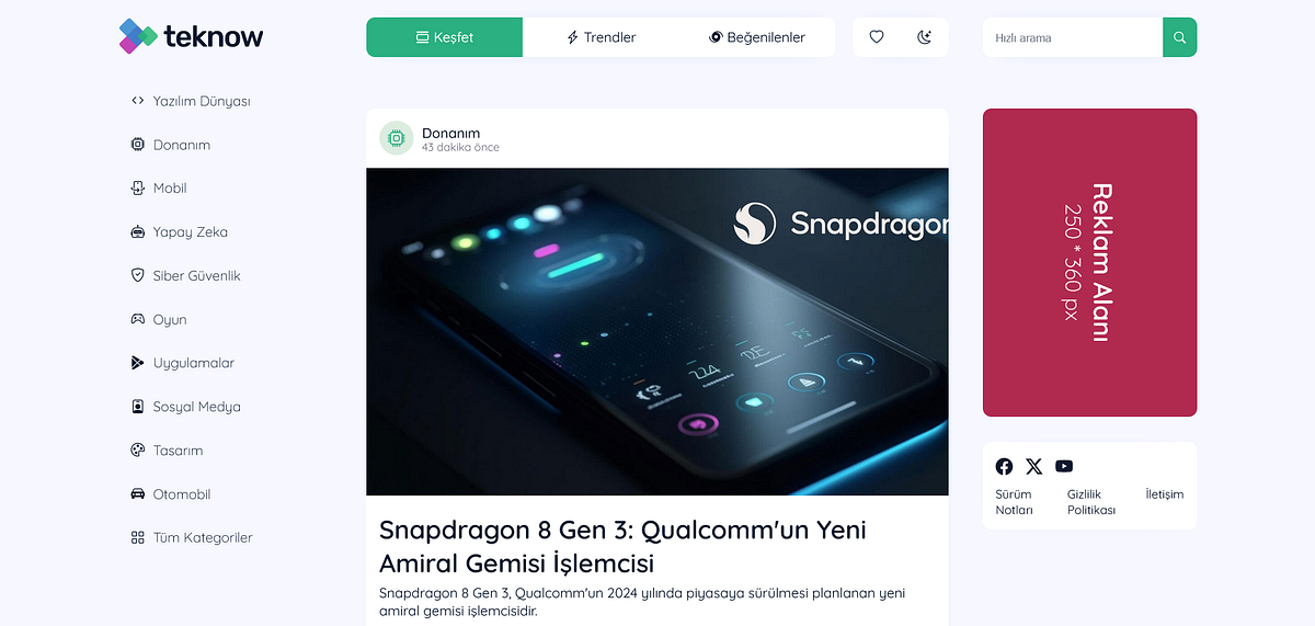 Teknow.net yayında. - Hamza Zırh - Medium