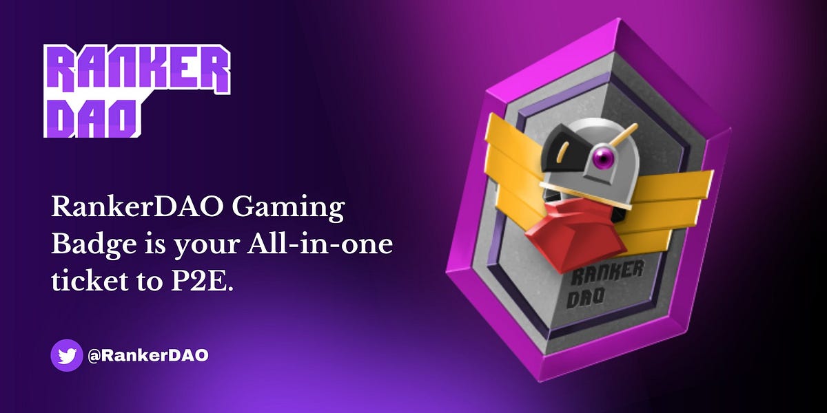 Topic : The web3 Gaming. RankerDao | by Elizabeth Obot | Aug, 2023 | Medium