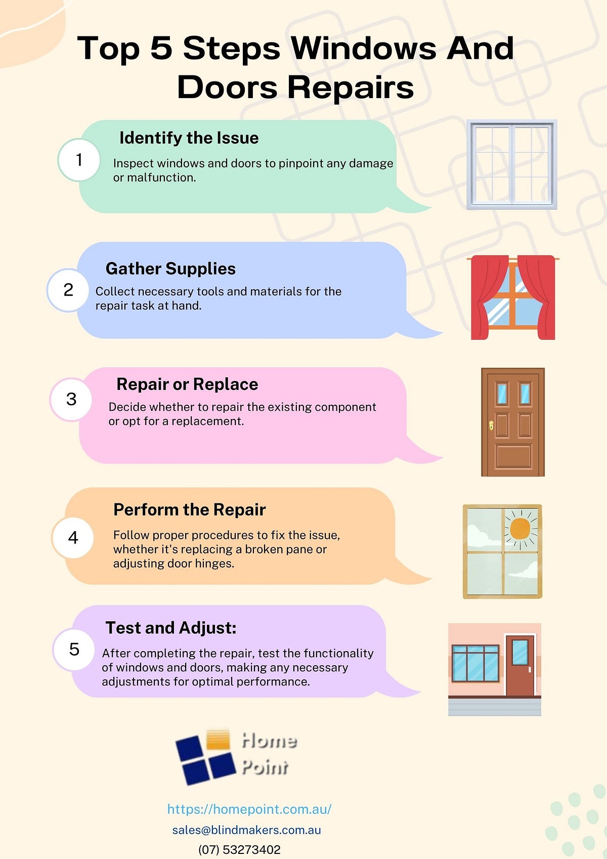 Top 5 Steps Windows And Doors Repairs - Home Point - Medium