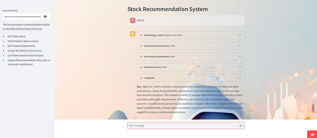 LLM Based Stock Recommendation System | by Ayeshanasim | Medium