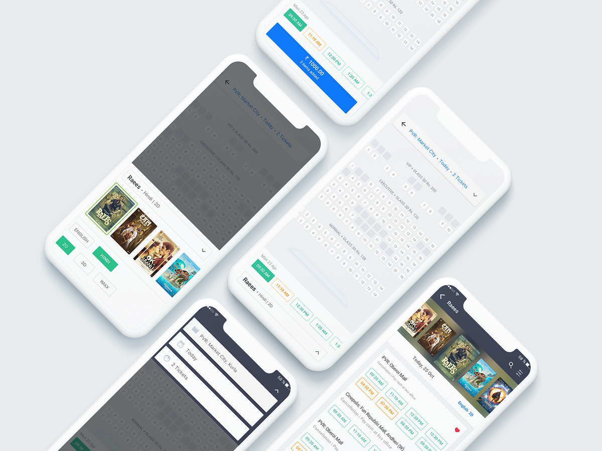 UI/UX Case Study : Designing booking flow for Bookmyshow | by kiran ...