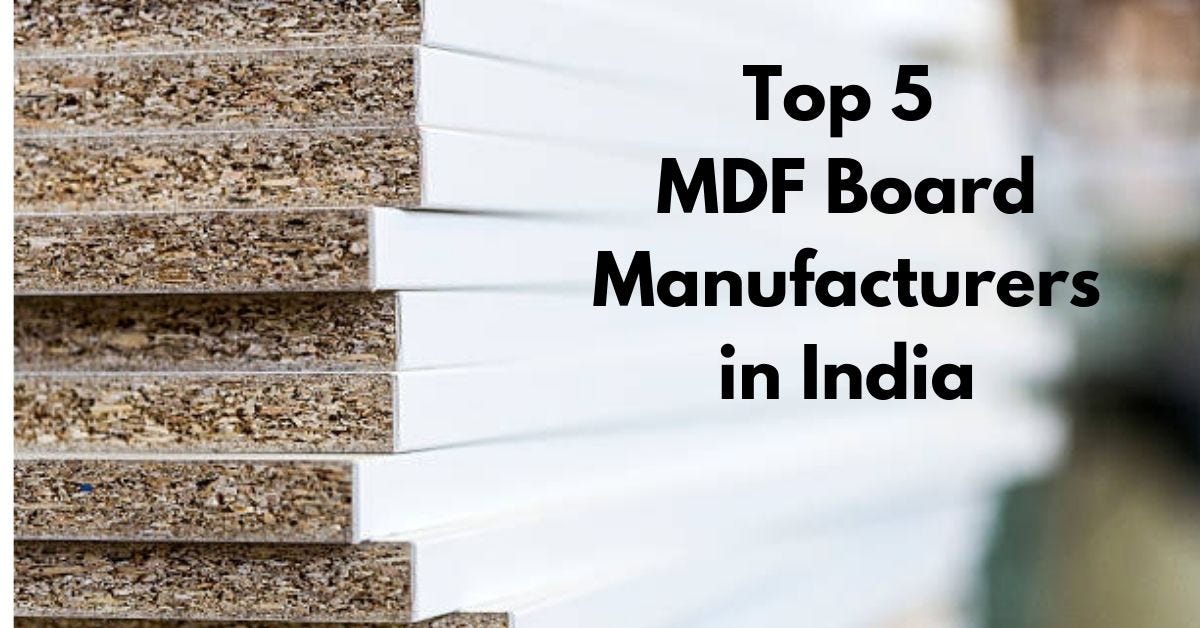 Top 5 MDF Board Manufacturers in India — Crosta Panel