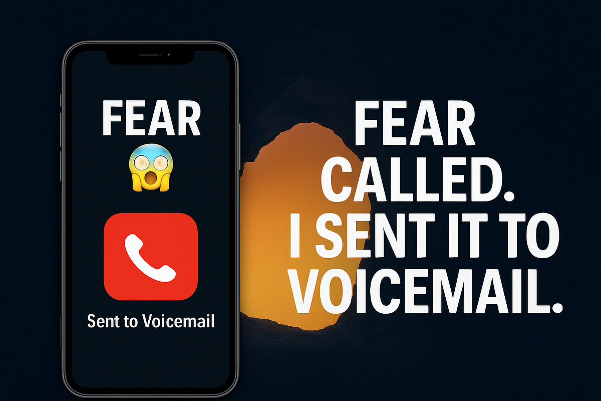 Fear Called. I Sent It to Voicemail. | by Joanna Ashley - | Sep, 2025 ...