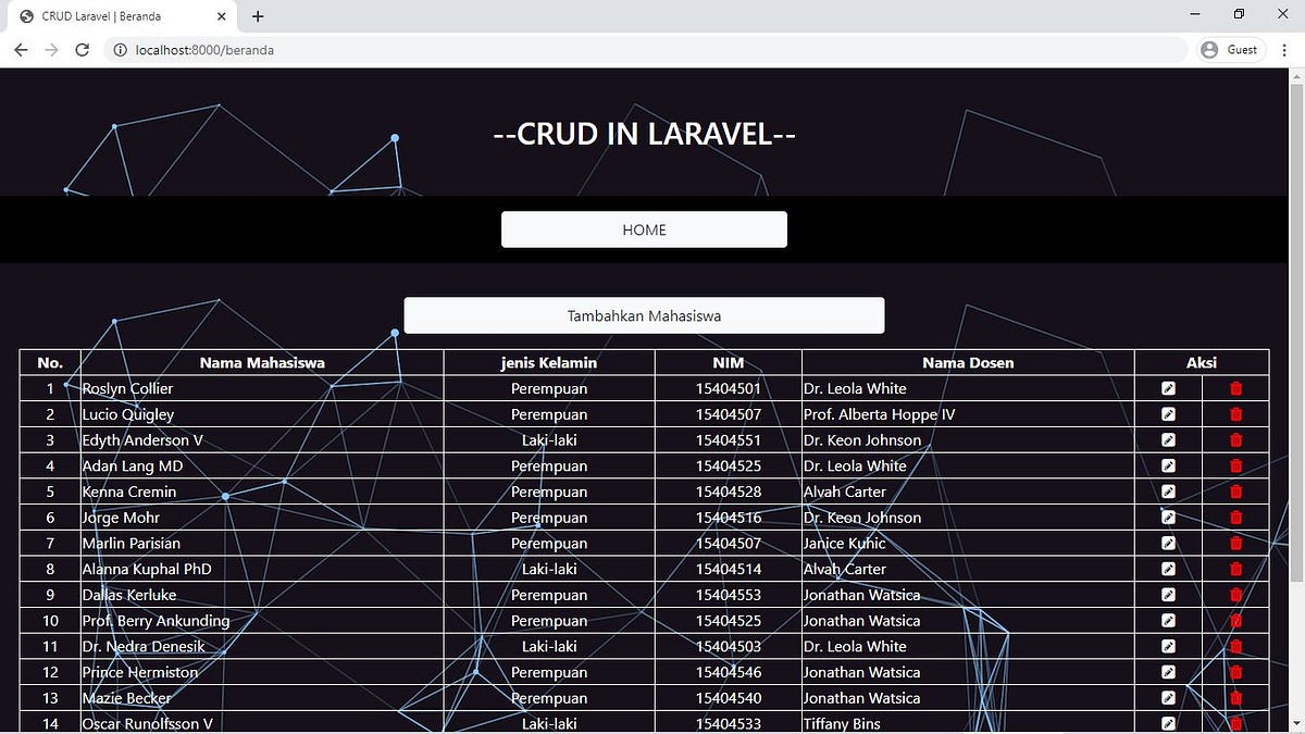 Membuat CRUD dengan Laravel. Kali ini kita akan belajar untuk… | by Naufal Ma | Medium