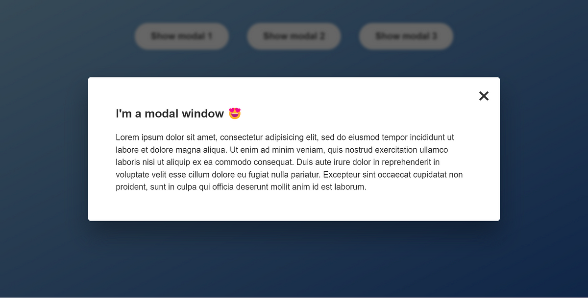 How to make Modal Window using Javascript (Manipulating DOM HTML) | by ... How to make Modal Window using Javascript (Manipulating DOM HTML) | by ...