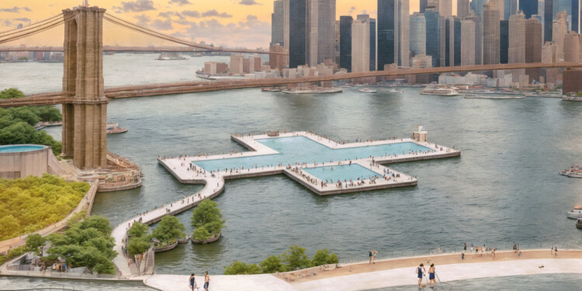 NYC Introduces Its First Floating Pool at Pier 35: A New Urban Oasis ...