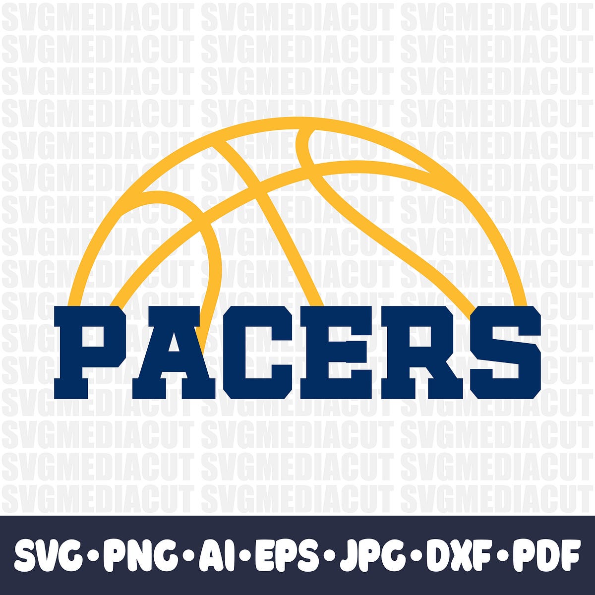 Pacers basketball SVG Cricut cut file. Love team PNG clipart. Vinyl ...