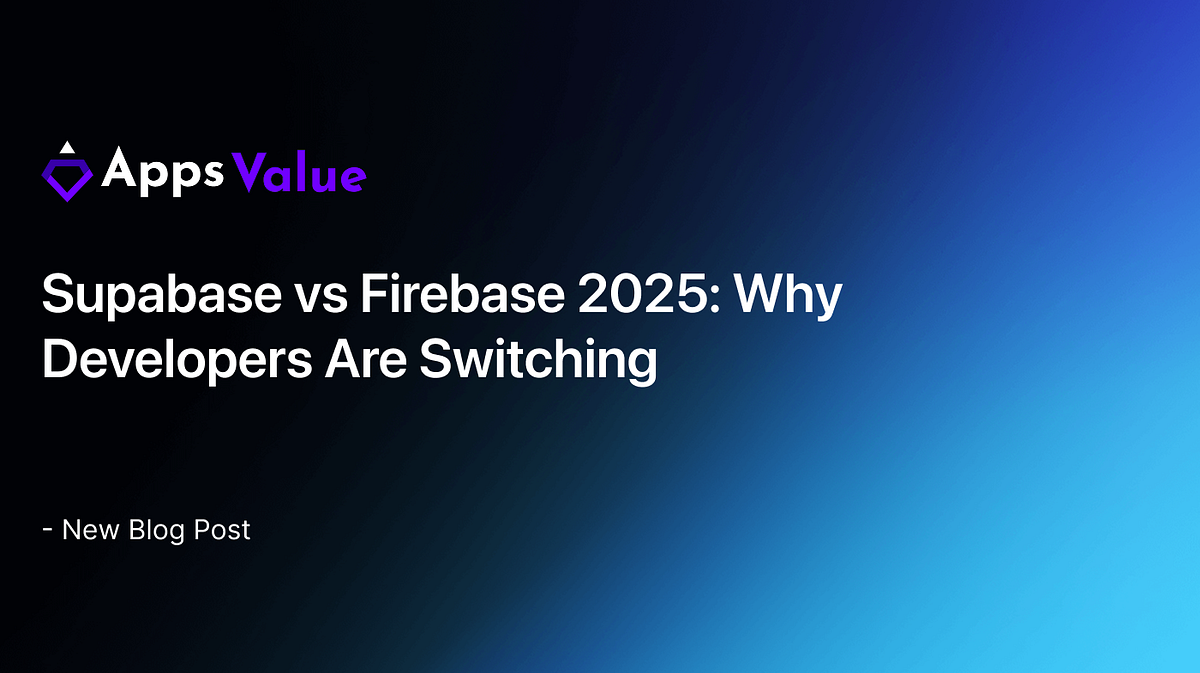 Supabase vs Firebase 2025: Why Developers Are Switching | by Thomas Siudut | Medium
