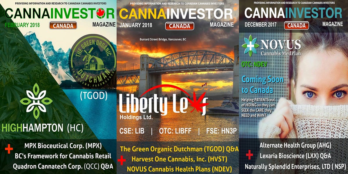 Investment Digital Magazine in Canada | by Cannabis Investor Magazine ...