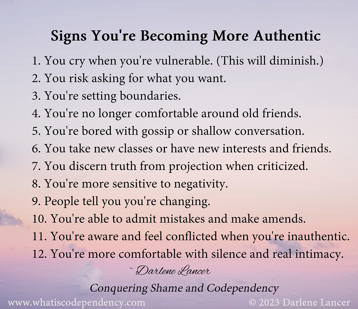 Signs You’re Becoming Authentic. Each time you affirm your true… | by ...