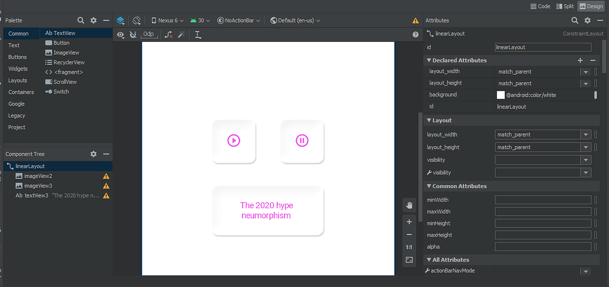 Easy Neumorphism in Android Studio | by Khairazard | Bootcamp | Medium