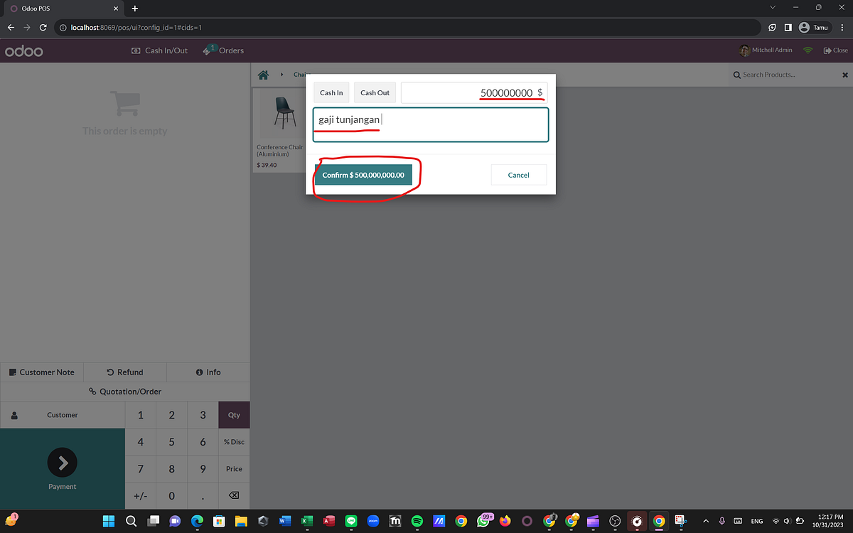 [ODOO 16] Cash in or Out in Odoo 16 version POS ( put money in and take money out ) | by salwaaj ...