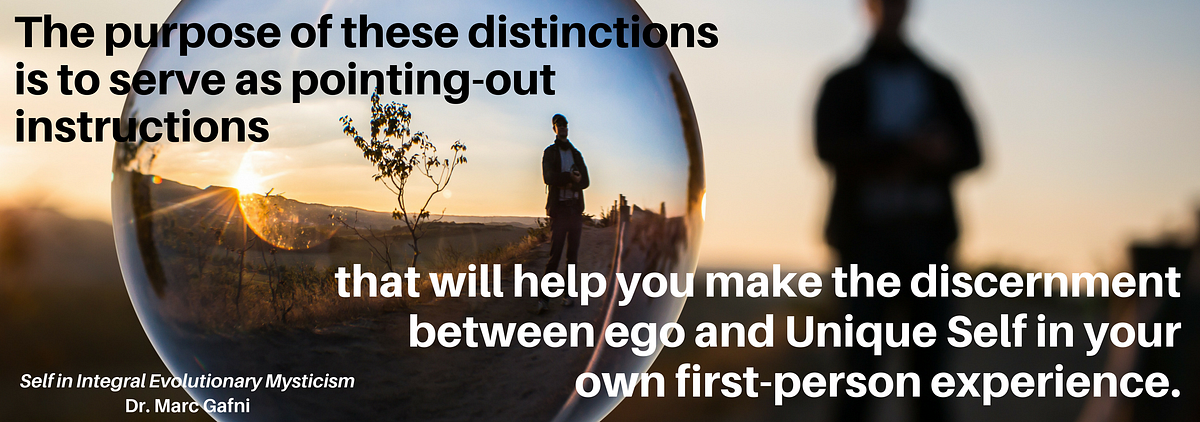 Distinctions between Ego and Unique Self–Part 1 | by Dr. Marc Gafni ...