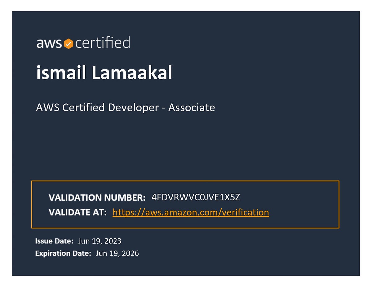 How I passed the AWS Certified Developer Associate Exam! | by Ismail ...