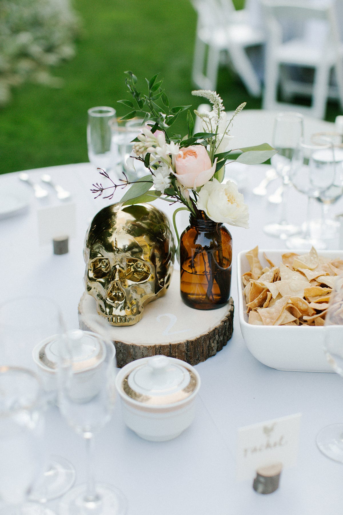 Rustic DIY Wedding Dinner. Gold & Wooden Centerpieces | by Linzi Berry | Medium